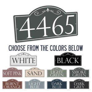 Custom Address Sign, Address Plaque, House Numbers, Street Sign ...