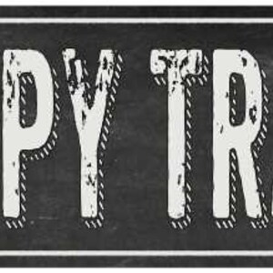 Happy Trails Sign, Hiking Walking Trail Decor, Camping Adventure Sign ...