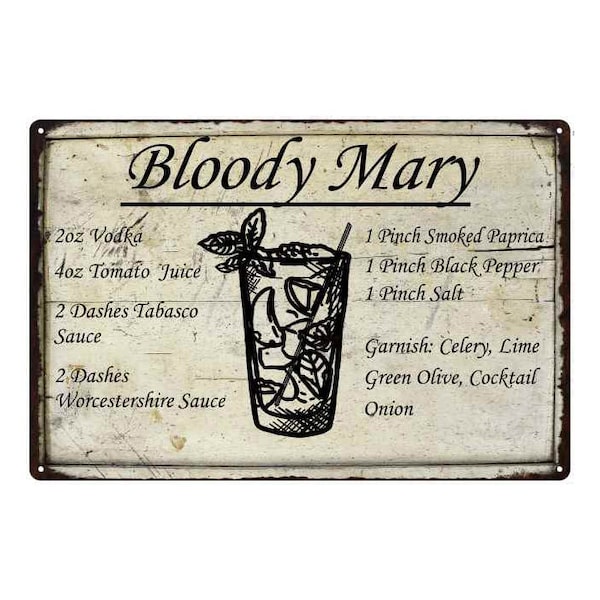 Bloody Mary Sign - Etsy