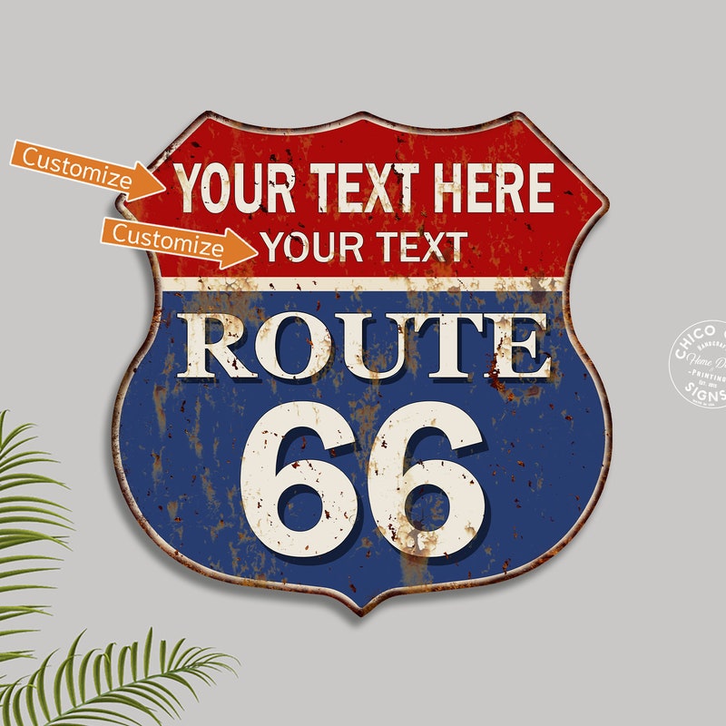 Vintage Map Route 66 - Etsy