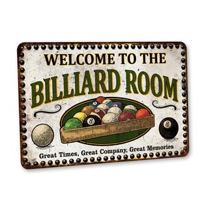 Pool Room Sign, Billiards Sign, Pool Room Decor, Gift for Him, Pool ...