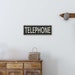 Telephone Sign, Phone Booth Vintage Looking Sign, Courtesy Phone, Phone ...