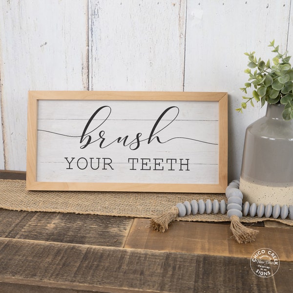 Brush Your Teeth Art - Etsy