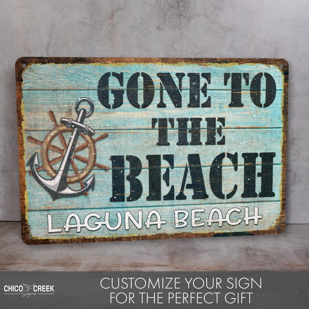 Personalized Beach Sign, Custom State Sign, Beach Decor, Beach Wall Art ...
