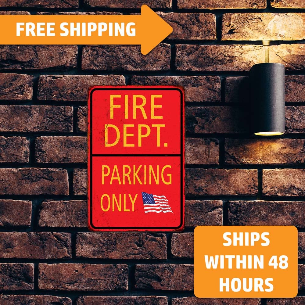 Fire Department Parking Sign First Responder Decor Firehouse - Etsy