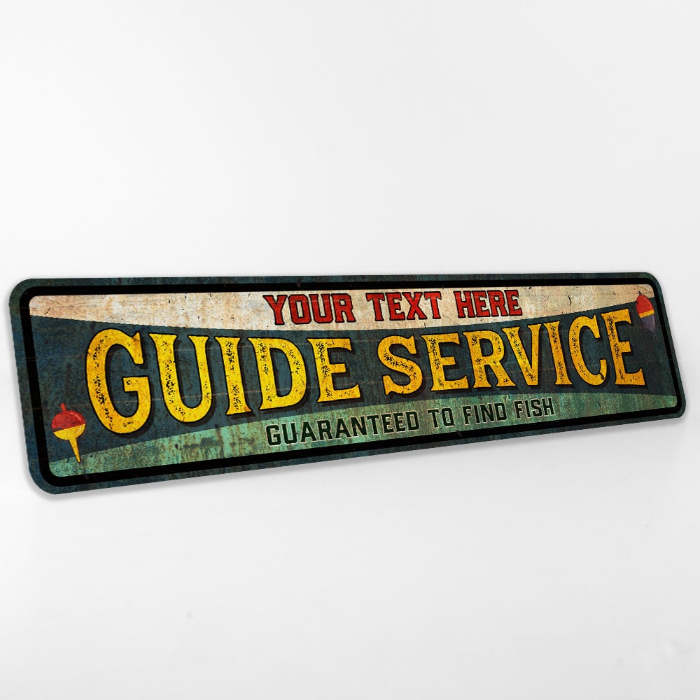 Custom Fish Guide Service Sign Personalized Gift Decor Bait - Etsy