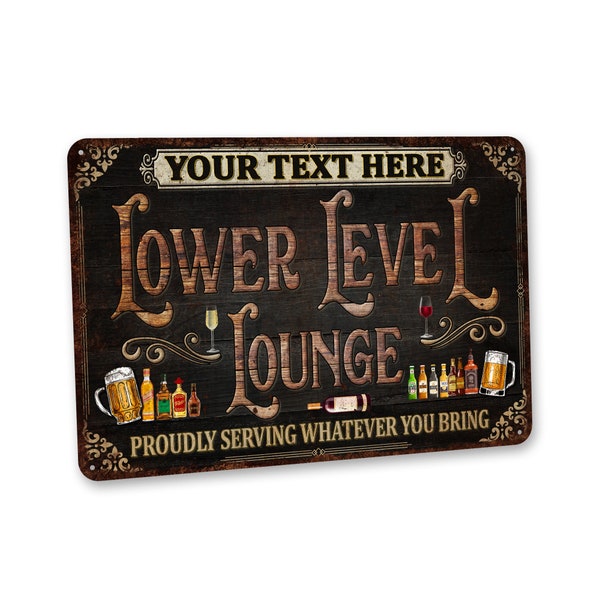Lower Level Lounge Sign - Etsy
