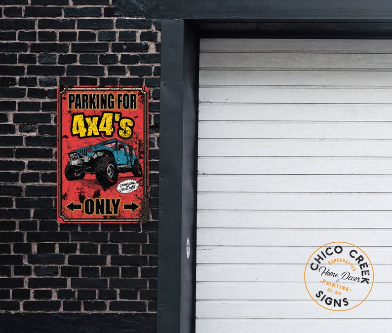 4x4 Parking Sign, off Road Sign, Jeep Lovers, Parking Signs, Rock ...