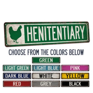 Henitentiary Sign, Chicken Coop Signs, Chicken Coop Decor, Chickens ...