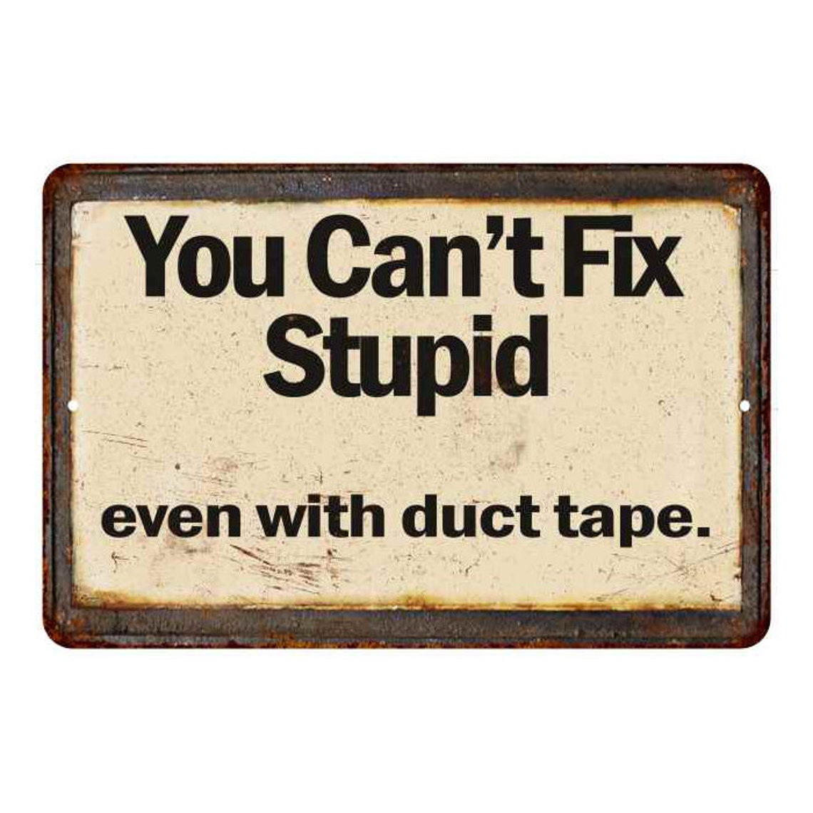You Can't Fix Stupid Sign Funny Sign Vintage Looking - Etsy