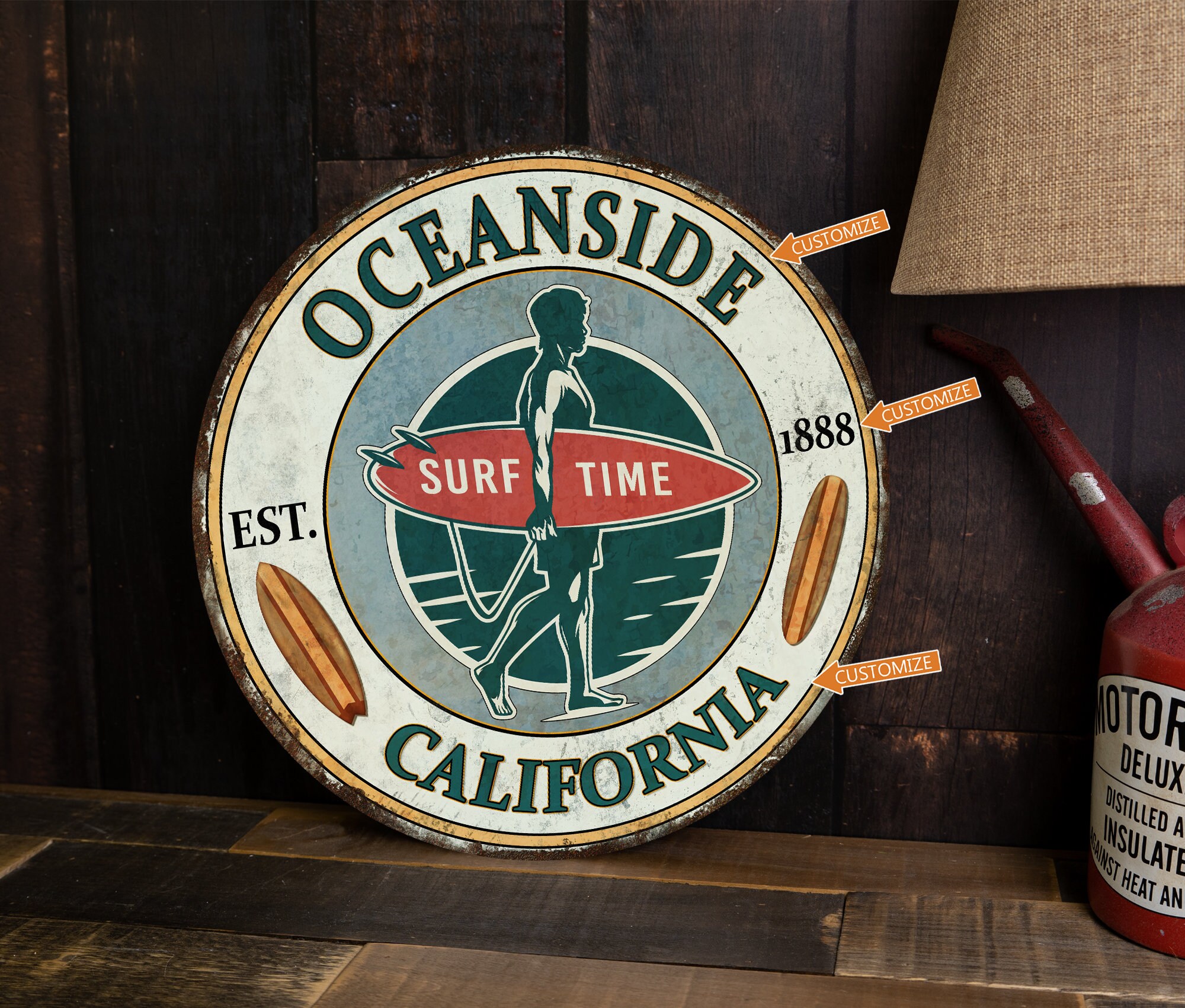 Custom Beach House Sign Personalized Beach Theme Sign City - Etsy