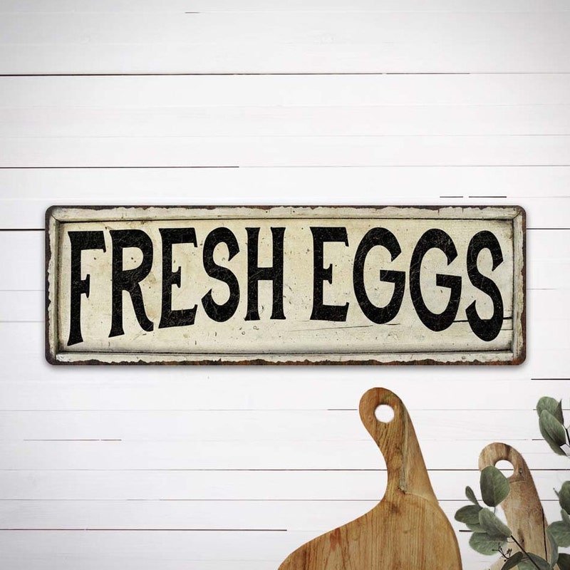 Fresh Eggs Sign - Etsy