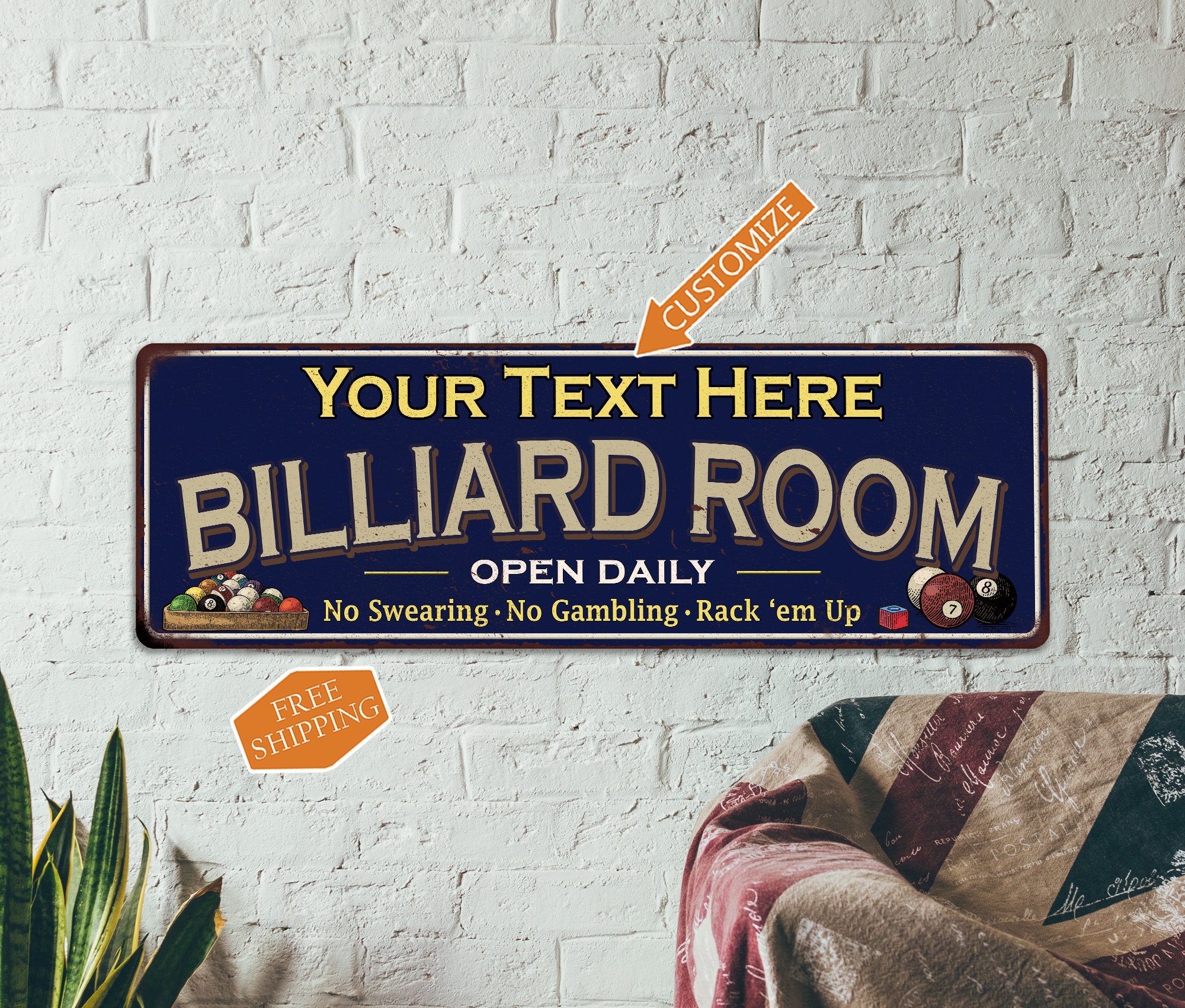 Personalized Billiard Room Sign Custom Pool Hall Decor Game - Etsy