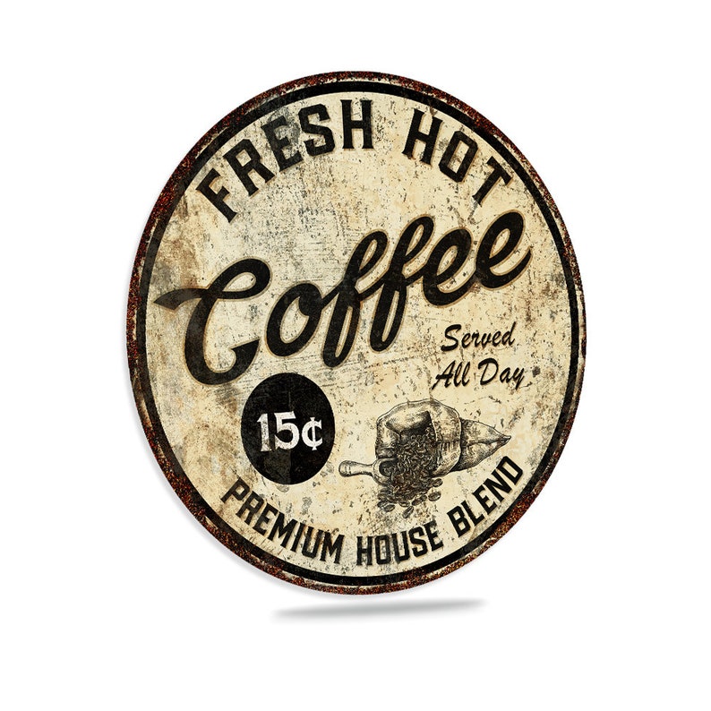 Fresh Hot Coffee Sign Coffee Bar Coffee Shop Decor Cafe - Etsy