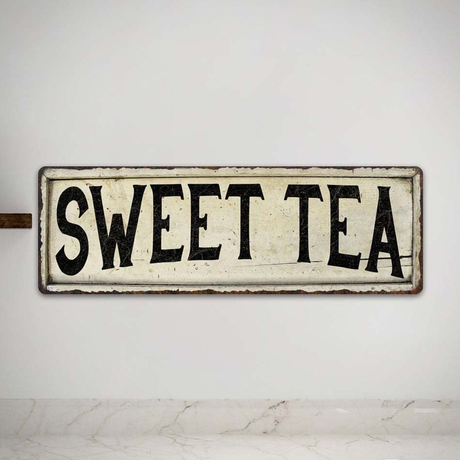 Sweet Tea Sign, Chic Vintage Looking Tea Room Decor, Farmhouse Wall ...