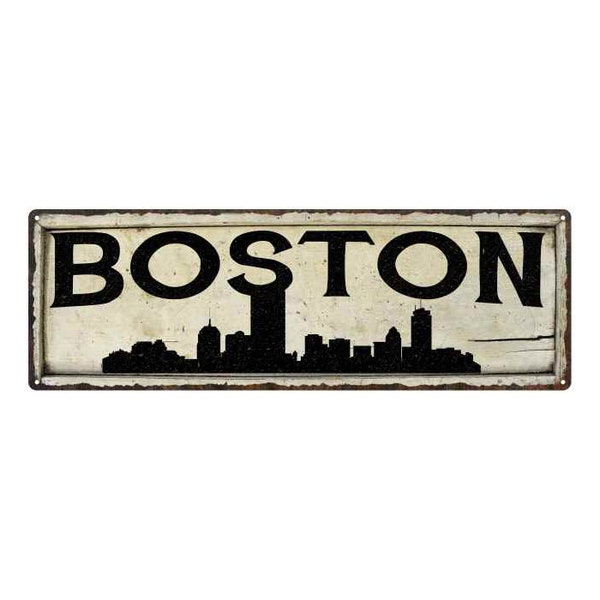 Boston City Sign - Etsy