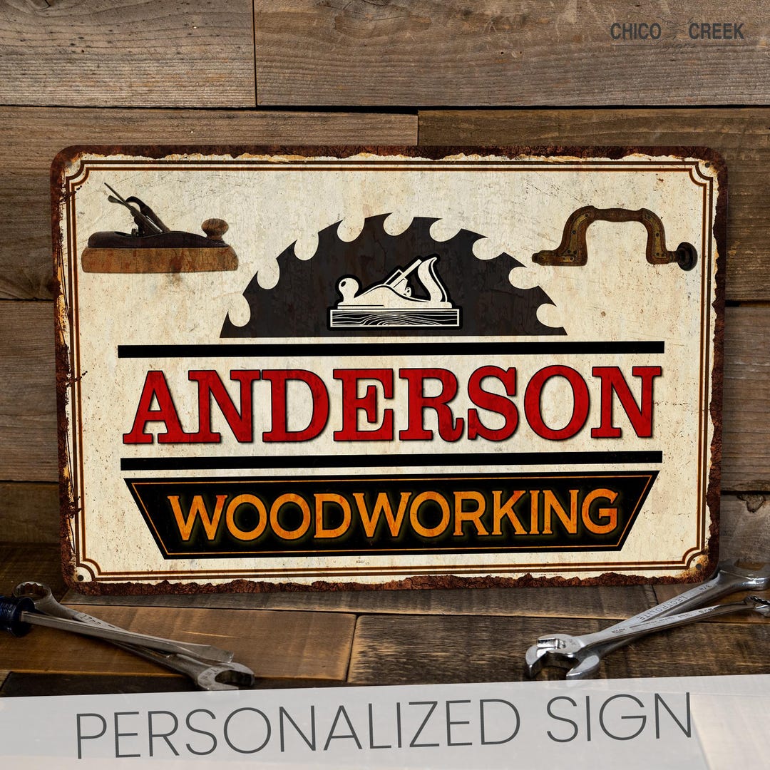 Custom Signs, Woodworking Sign, Woodworking Gifts, Gift for Him ...