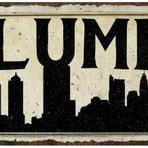 Columbus Sign, Columbus City Sky Line Silouette Chic Wall Decor, Ohio ...