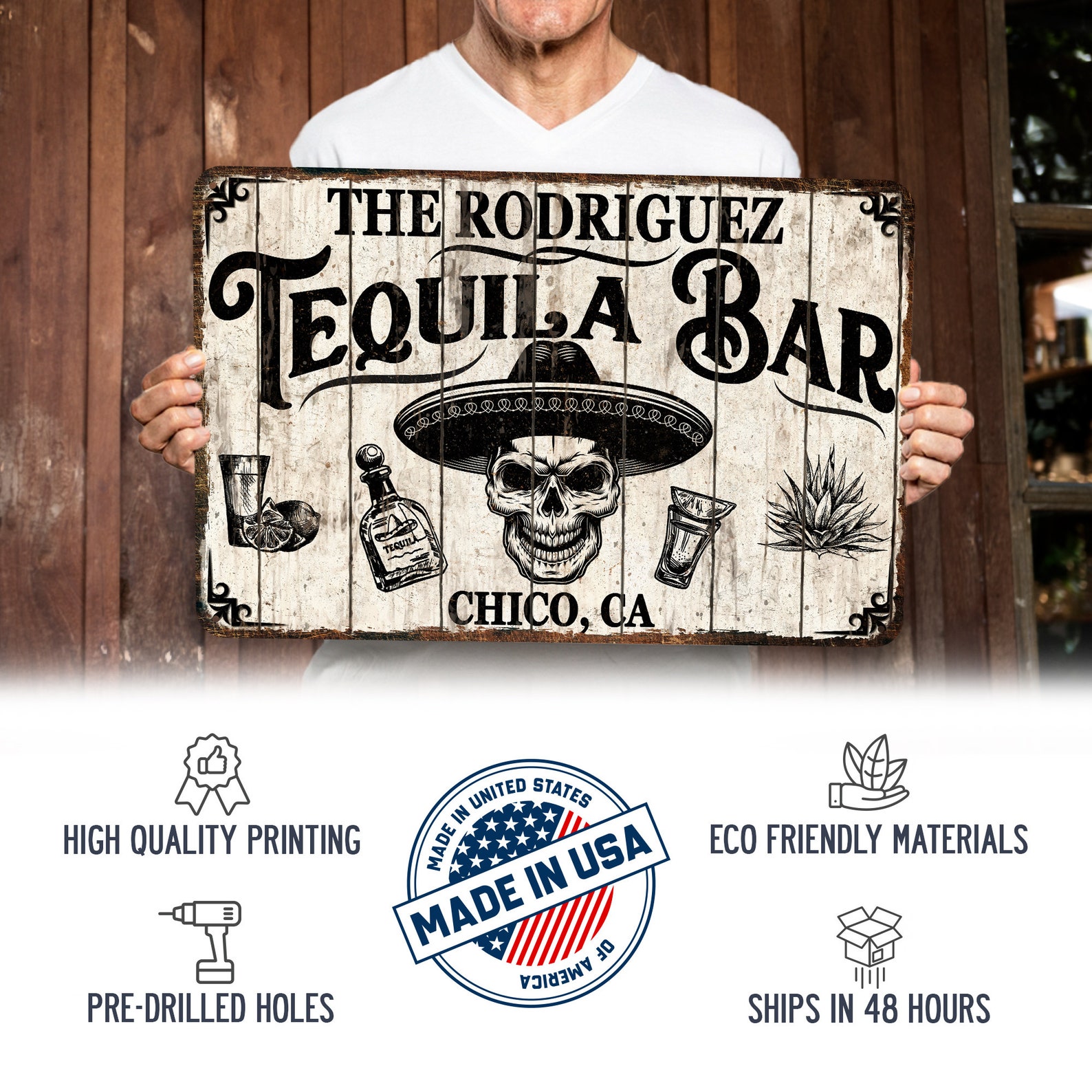 Personalized Tequila Bar Sign, Alcohol Gift, Tequila Gift, Gift for Him ...