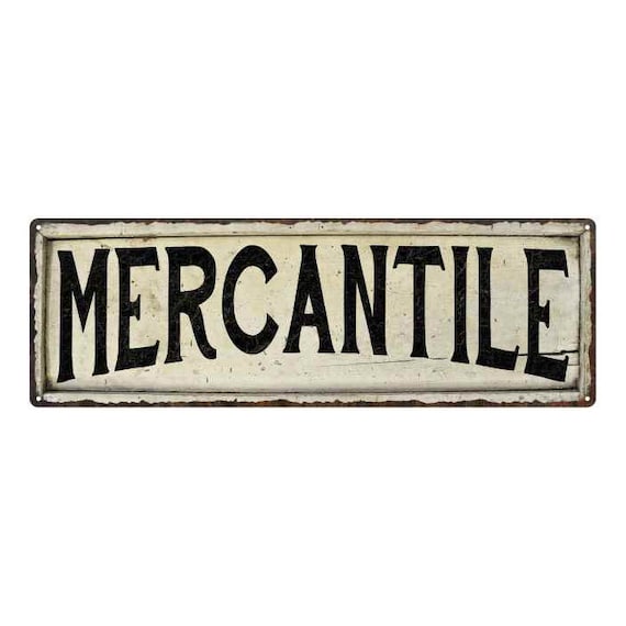 Mercantile Sign Chic Vintage Looking Farm House Wall Decor - Etsy