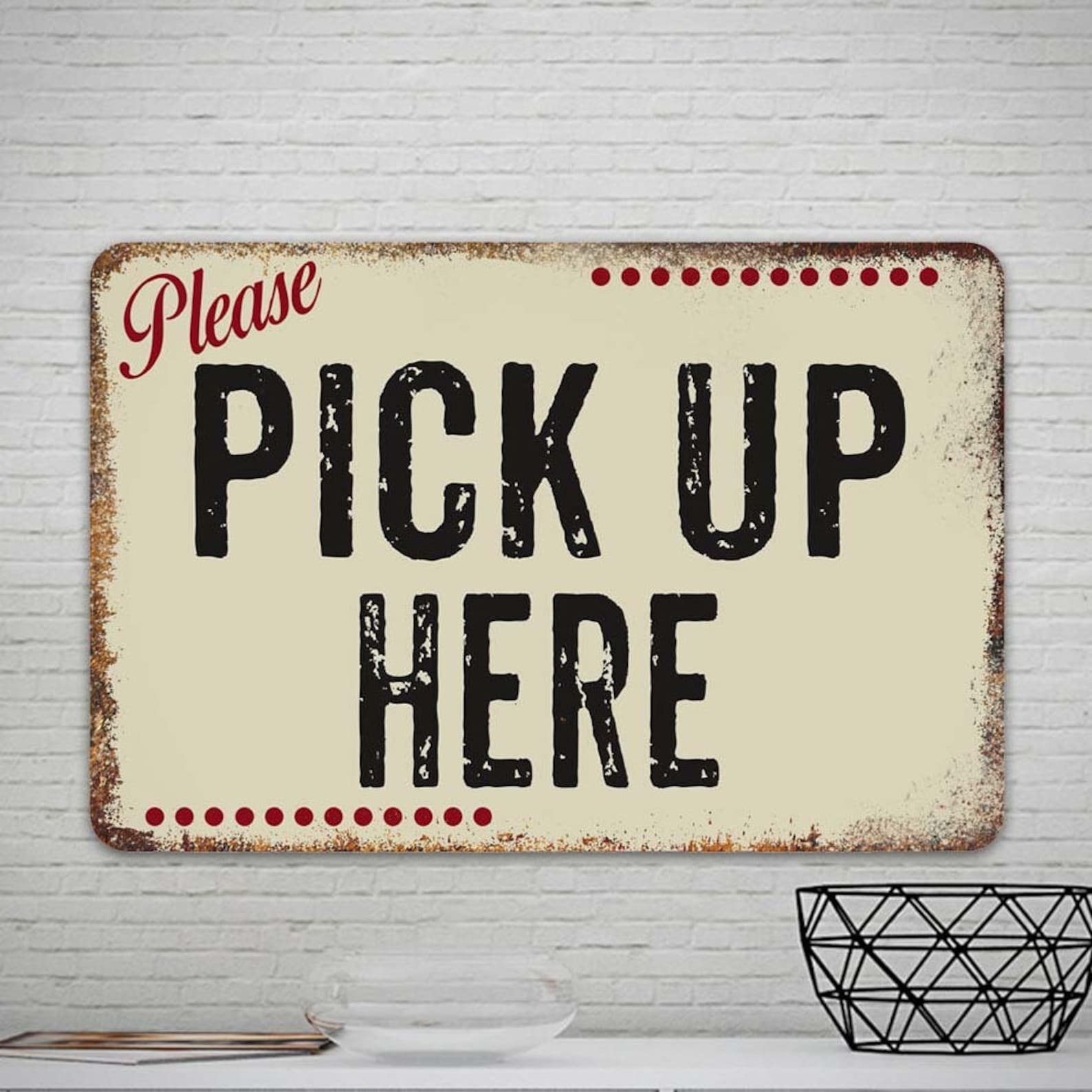 Please Pick up Here Sign Restaurant Sign Food Order Sign - Etsy