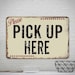 Please Pick up Here Sign, Restaurant Sign, Food Order Sign, Togo Food ...