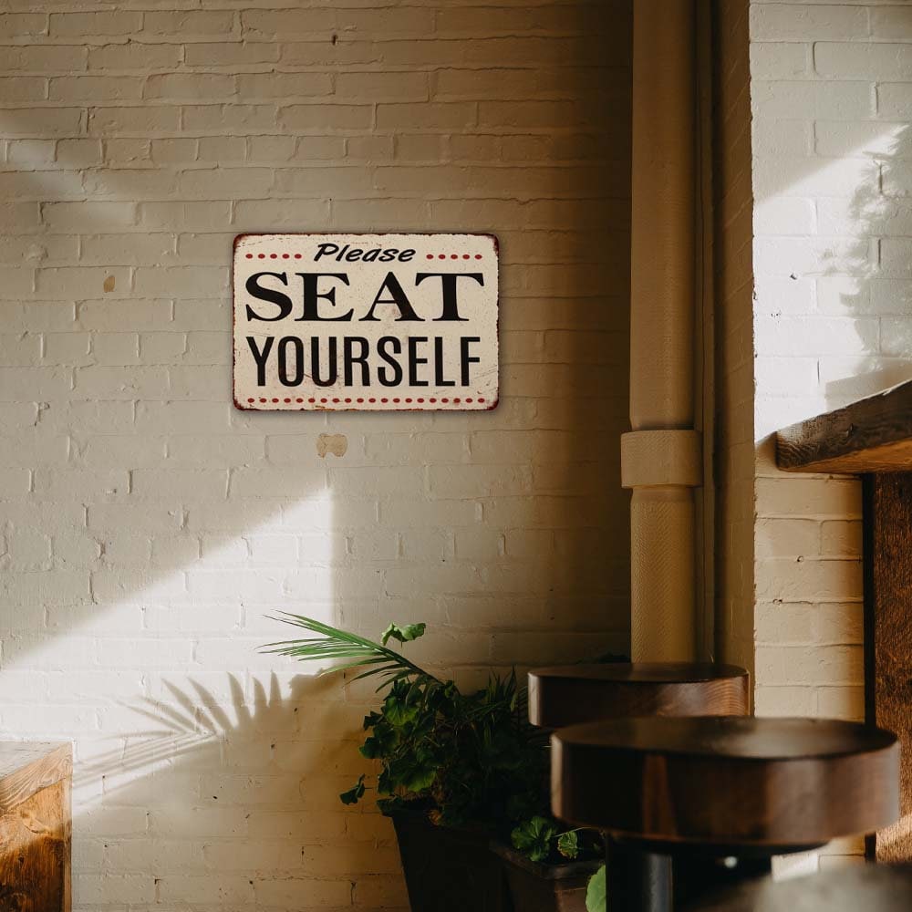 Please Seat Yourself Sign Restaurant Sign Food Order Sign - Etsy