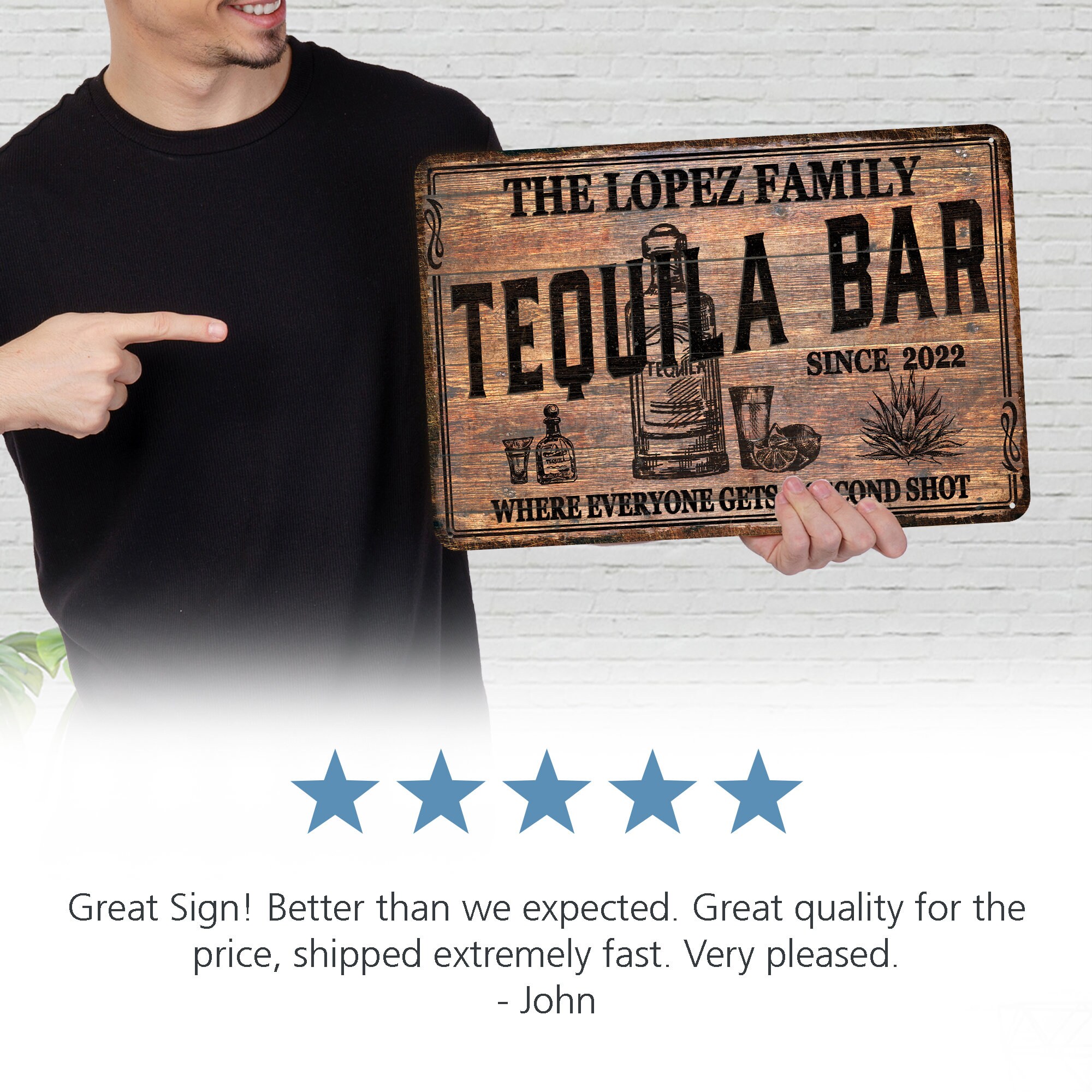 Personalized Sign, Tequila Gifts, Custom Bar Sign, Gift for Him, Gift ...