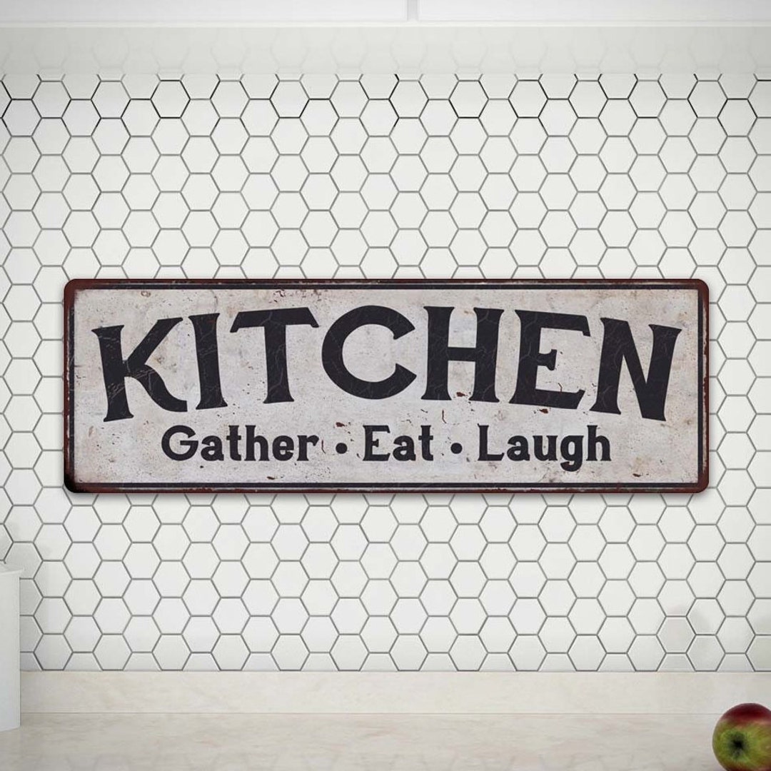Kitchen Sign, Pantry Decoration, Vintage Look Rustic Kitchen Decor ...