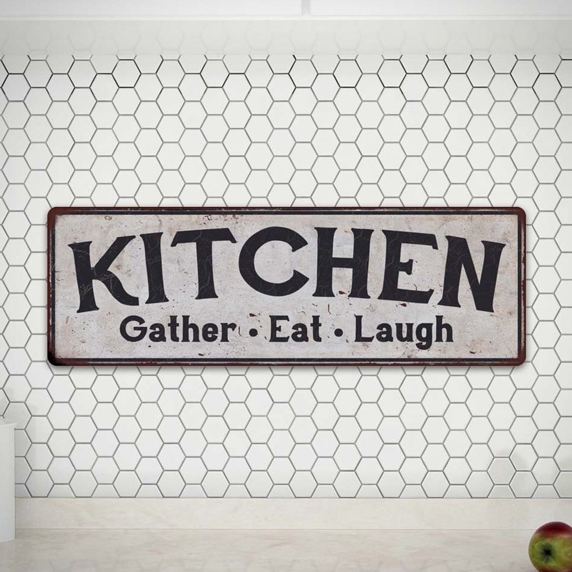 Kitchen Sign Pantry Decoration Vintage Look Rustic Kitchen - Etsy