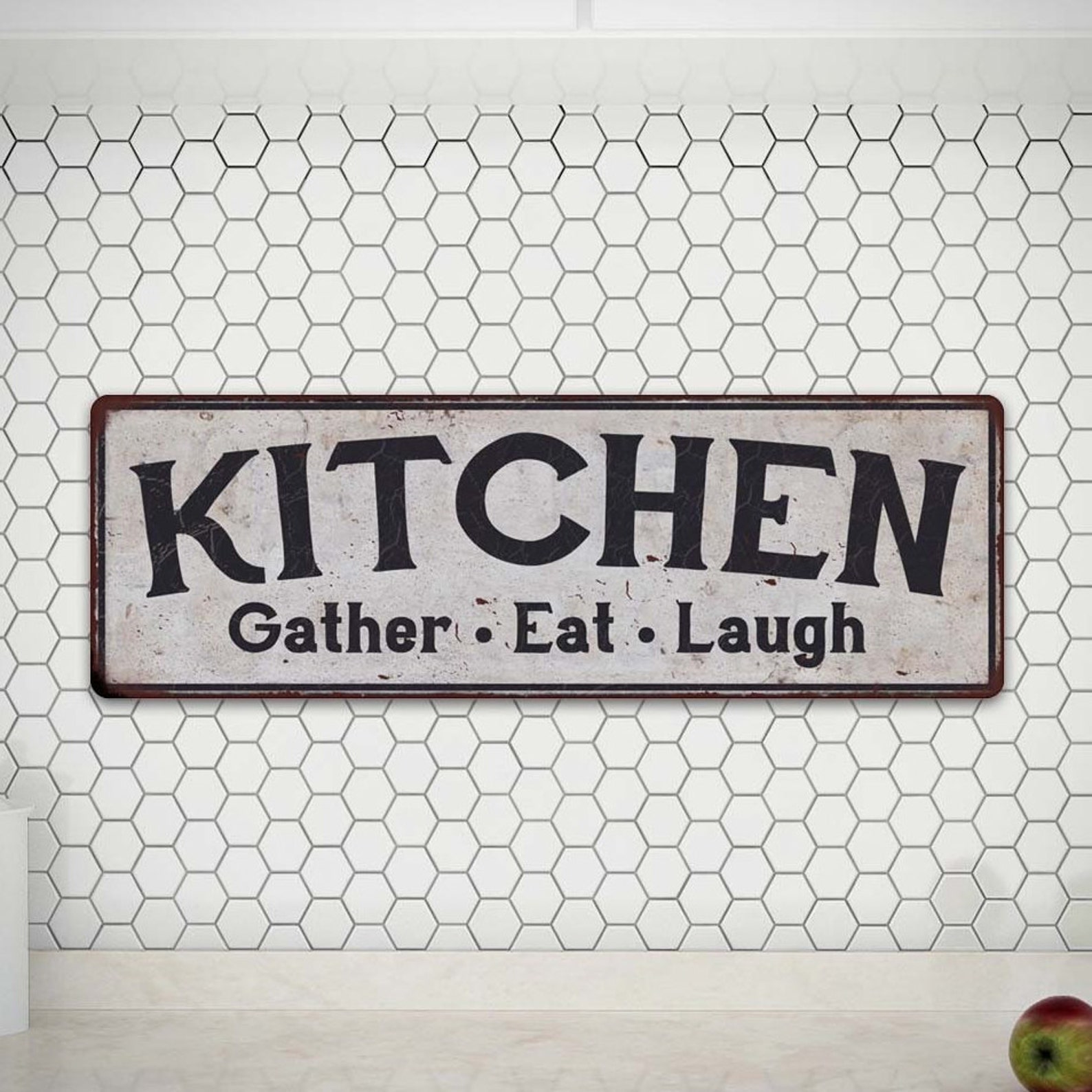 Kitchen Sign Pantry Decoration Vintage Look Rustic Kitchen - Etsy