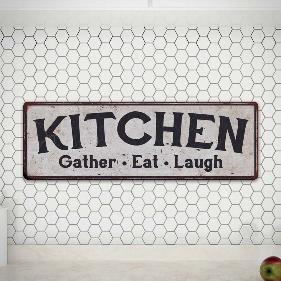 Kitchen Sign Pantry Decoration Vintage Look Rustic Kitchen - Etsy