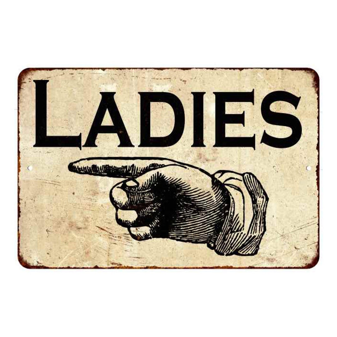 Ladies Bathroom Sign, Restroom Sign, Restroom Decor, Rustic Signs ...
