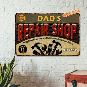 Repair Shop Sign, Personalized Signs, Mechanic Gifts, Gift for Him ...
