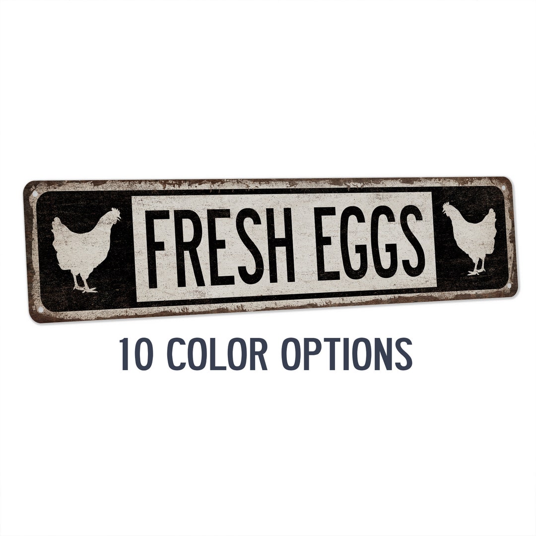 Fresh Eggs Chicken Coop Sign, Chicken Coop Decor, Backyard Chicken Coop ...