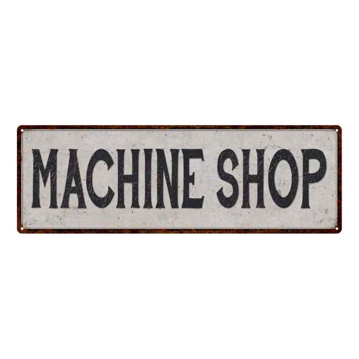 Machine Shop Sign Vintage Looking Reproduction Garage Sign - Etsy
