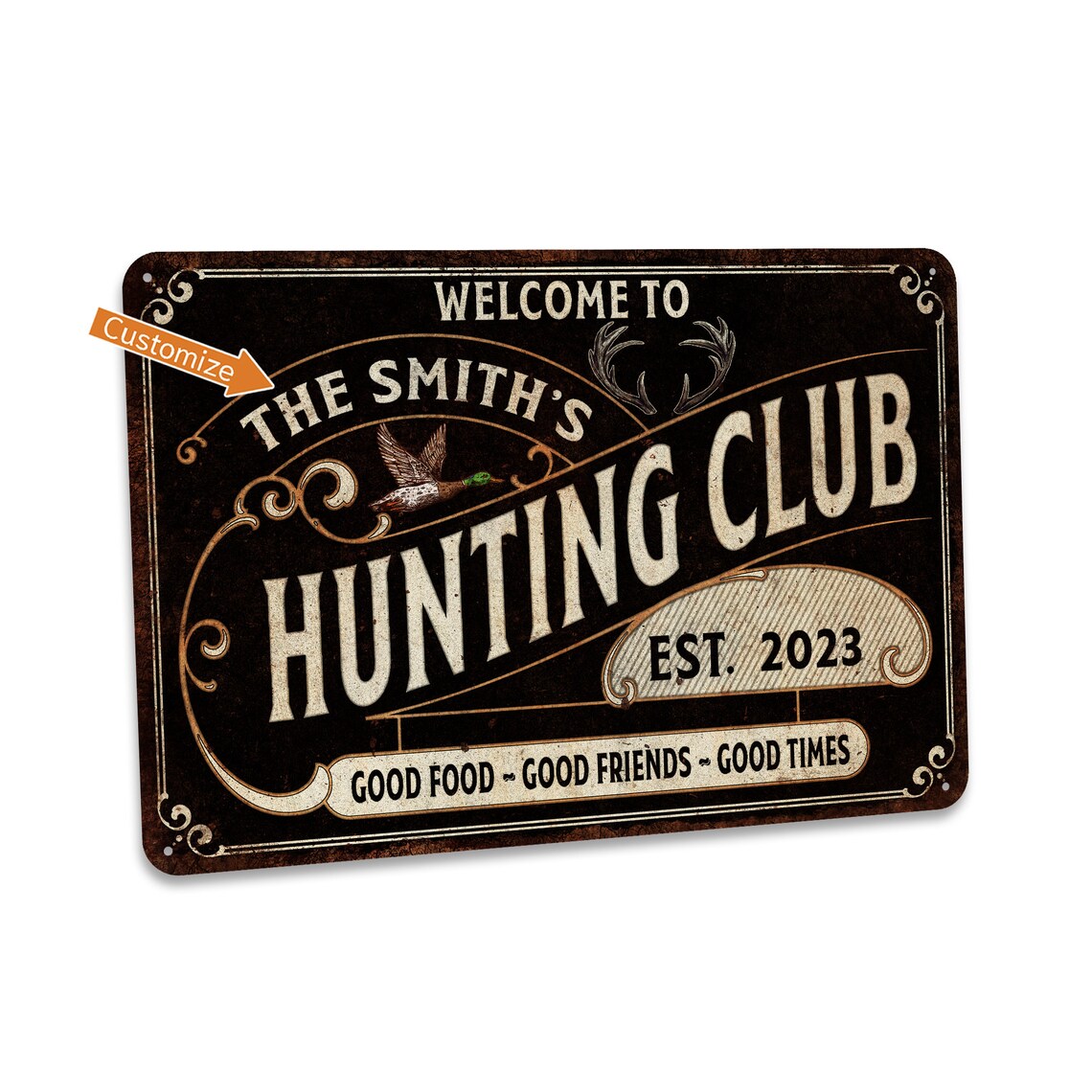 Custom Hunting Club Sign, Personalized Signs, Hunting Decor, Cabin ...