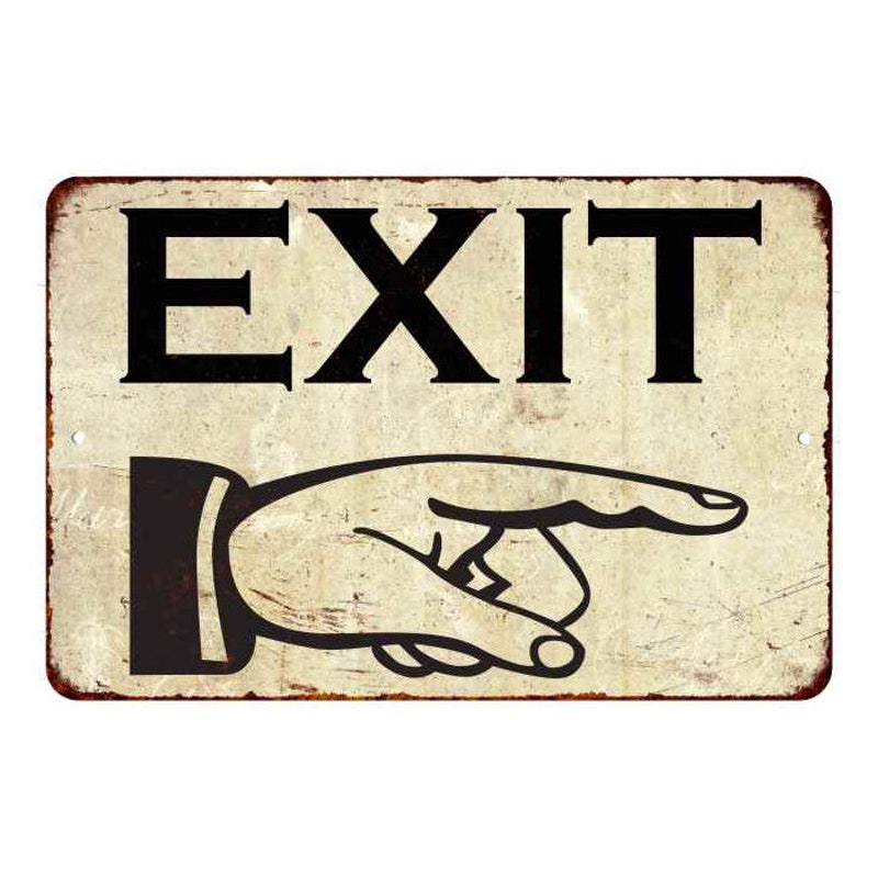 Vintage Exit Sign Light - Etsy
