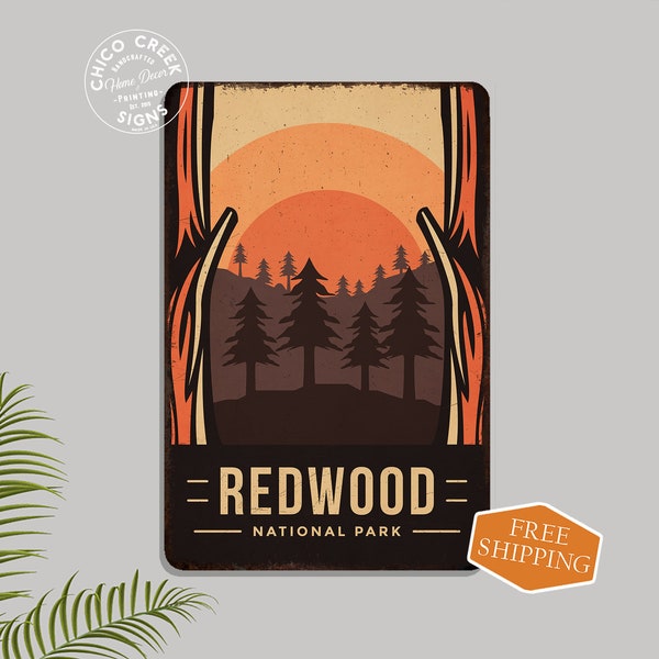 Rustic Redwoods Signs - Etsy