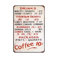 Vintage Menu - Etsy