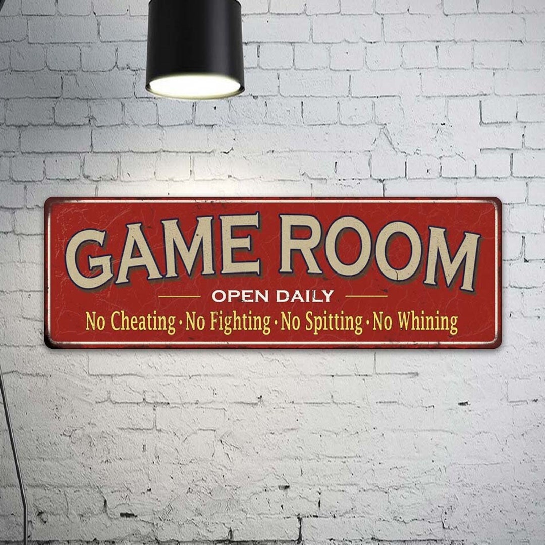 Game Room Sign, Game Room Decor, Gift for Him, Gift for Her, Family ...