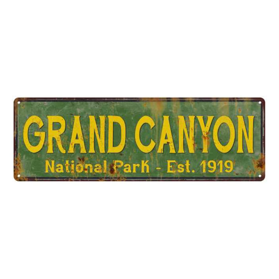 Grand Canyon Sign, Grand Canyon National Park Rustic Decoration, Cabin ...