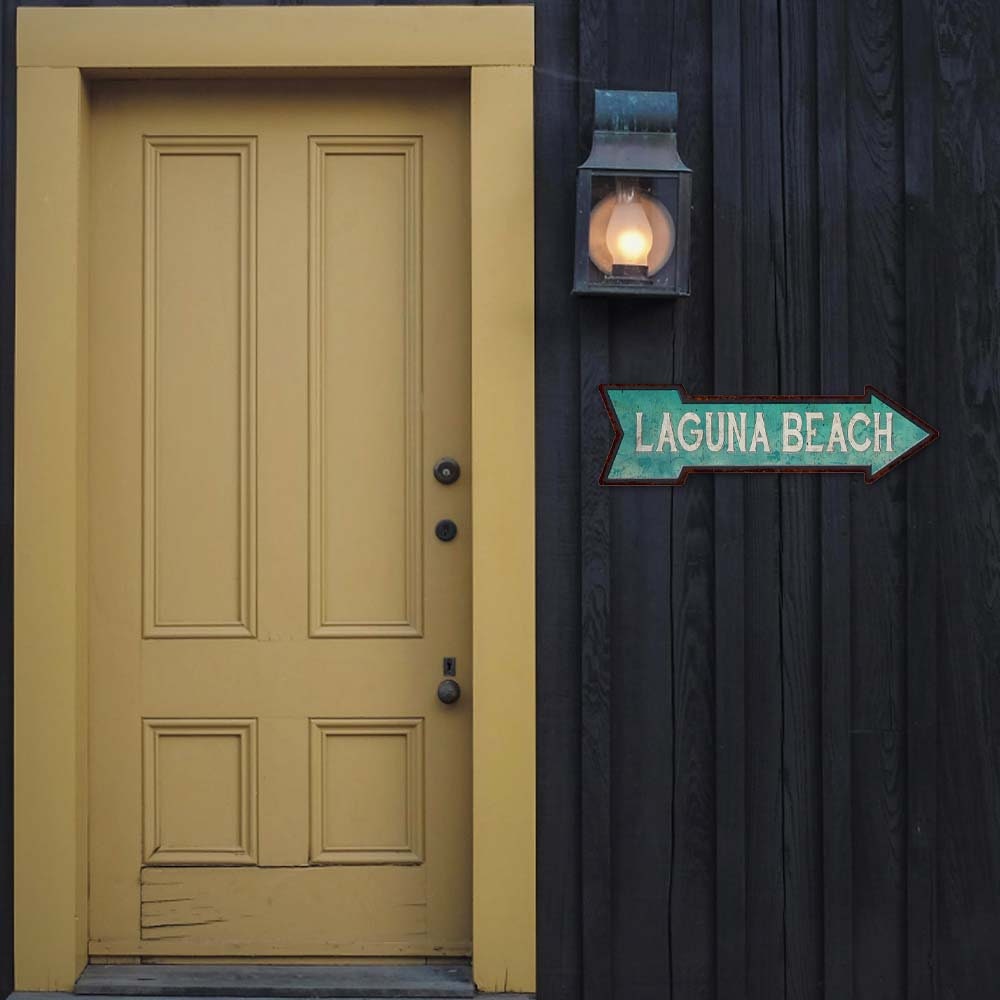 Laguna Beach Sign Laguna Beach Right Arrow Sign Vintage - Etsy