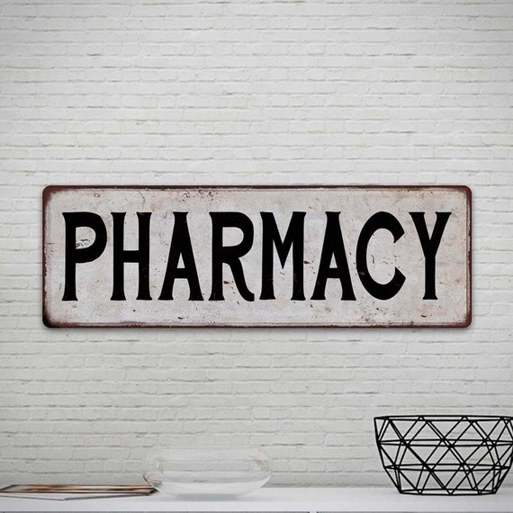 Pharmacy Sign Vintage Looking Reproduction Decor Pharmacist - Etsy