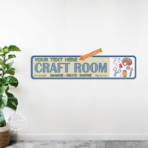 Personalized Craft Room Sign, Hobby Room Decor, Sewing Sign, Painting ...