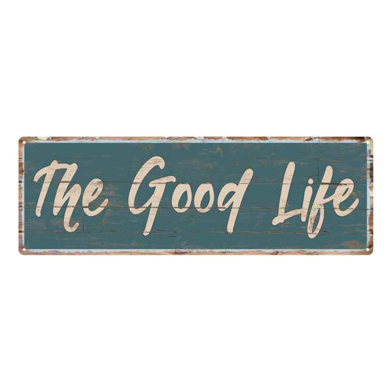The Good Life Sign Beach Style Wood Look Sign Beach House - Etsy