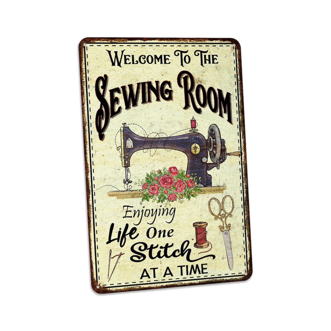 Sewing Room Sign, Seamstress, Craft Room Decor, Gift for Her, Sewing ...