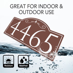 Custom Address Sign, Address Plaque, House Numbers, Street Sign ...