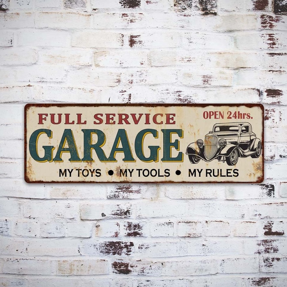 Full Service Garage Sign Auto Shop Decor Repair Shop Wall - Etsy