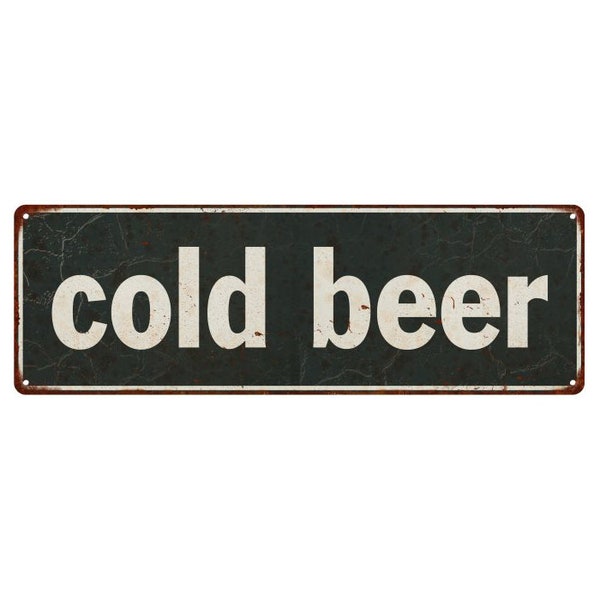 Cold Beer Sign - Etsy